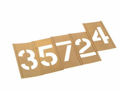 Stencils - Set of Brass Interlocking Stencils - Figures 2in | DIY at B&Q