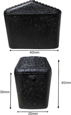 STEP LADDER FEET 40MMX20MM 40X20 LADDER FEET LADDER FOOT STEPLADDER