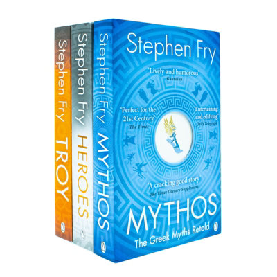Stephen Fry Greek Myths Series Collection 3 Books Set (Troy, Heroes ...