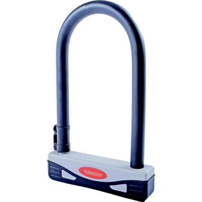 Sterling Bicycle D Lock Black/White (One Size)