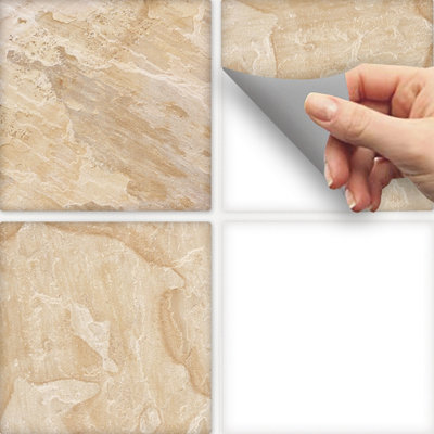 Stick and Go 8 Tile Stickers : Nevada - To stick over 15cm x 15cm (6x6 ...