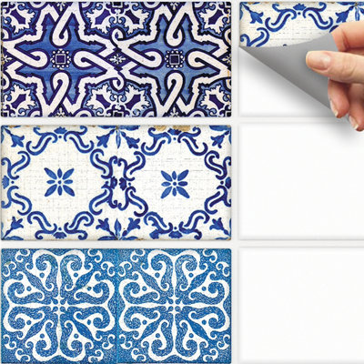 Stick and Go 9 Tile Stickers : Provence - To stick over 20cm x 10cm ...