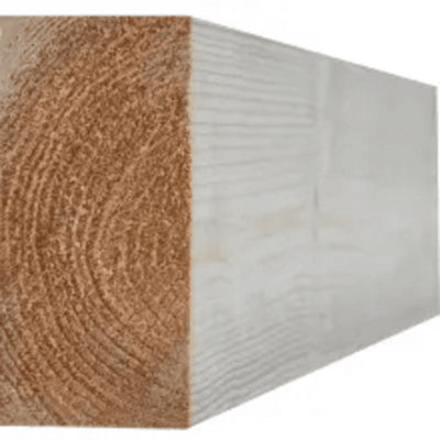 Stick timber Smooth Planed Square edge Whitewood Spruce (L)4.2m (W)95mm ...