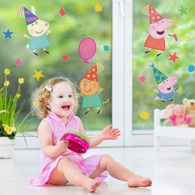 Stickerscape Peppa Pig Window Stickers Party Pack (Large size) Children ...