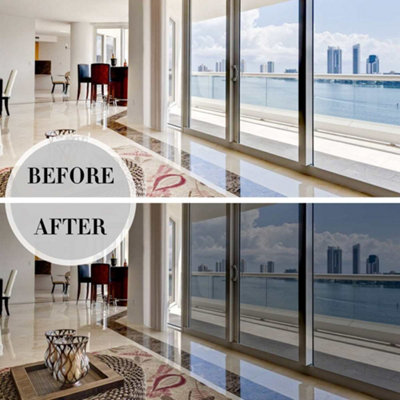 Sticky Back One Way Privacy Mirror Window Film (L)100cm (W)100cm