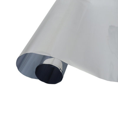 Sticky Back One Way Privacy Mirror Window Film (L)100cm (W)50cm