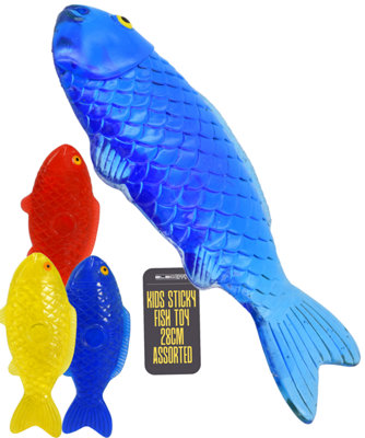 Sticky Fish Tactile Sensory Fidget Toy Bright Colours