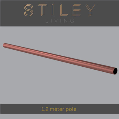 Stiley Living Handrail Pole 1.2m(L) x 40mm(D) Indoor Rail for Hallways ...