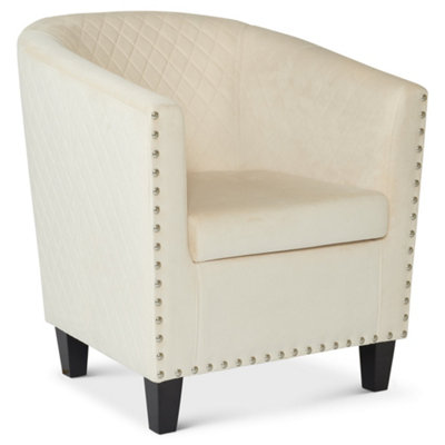 Stilo Tub Chair - Velvet Cream