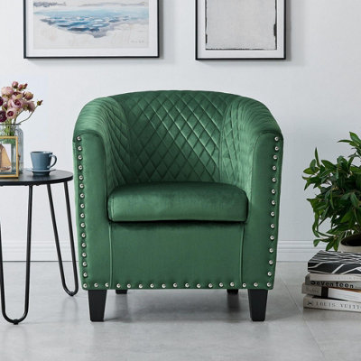 Stilo Tub Chair - Velvet Green