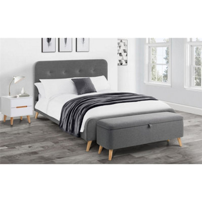 Stilted Premium Smoky Grey Fabric Blanket Box