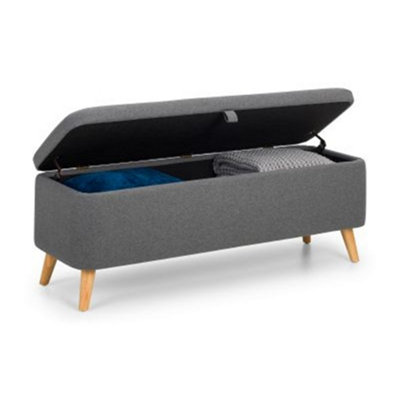 Stilted Premium Smoky Grey Fabric Blanket Box