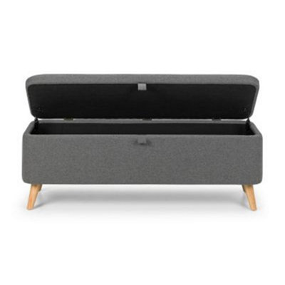 Stilted Premium Smoky Grey Fabric Blanket Box