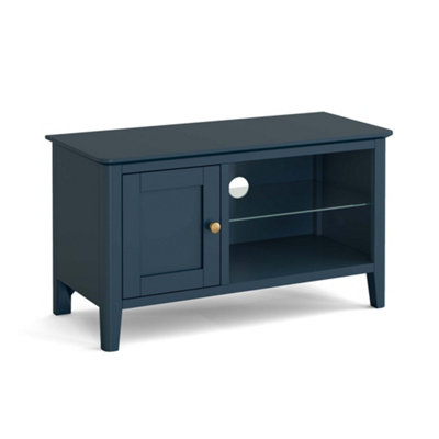 Stirling Blue 90cm TV Unit - Fully Assembled By Roseland Furniture