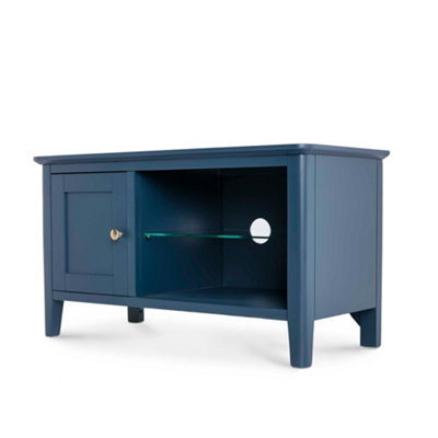Stirling Blue 90cm TV Unit - Fully Assembled By Roseland Furniture