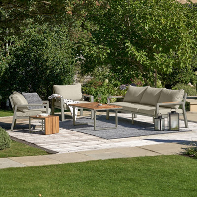 Stockholm Limestone Outdoor Seating Set for 5
