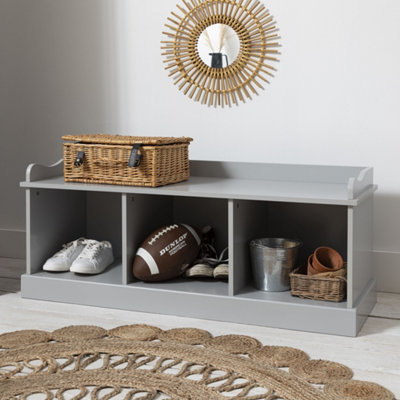 Baskets under bench store