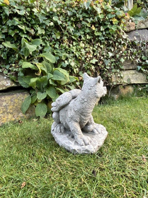 Stone Cast 'Dozing Dragon' Small Outdoor Ornament