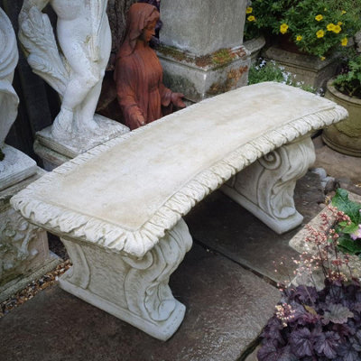 Stone Cast Florentine Design Outdoor Garden Bench BN1
