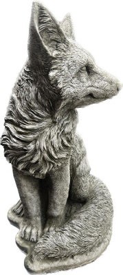Stone Cast 'Fox' Garden Sculpture