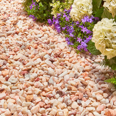 Stone Chippings Rose Glacier Pebbles 14-20mm Garden Gravel Patio Aggregates