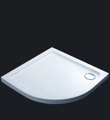 Stone Quadrant Shower Tray White Finish 800x900mm