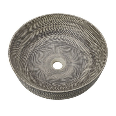 Stone Texture Pattern Basin Ceramic Countertop Washbasin Vessel Sink ...