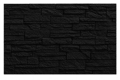Stone Wall Black Effect 3D Decorative Wall Panel 1200 x 600mm