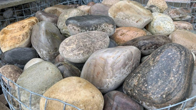 Stone Warehouse Brown Grey Scottish Cobbles 100-200mm Crate 1000kg ...