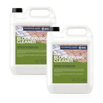 Stonecare4U Block Paving Cleaner (10L) - Easy Removal of Dirt, Moss ...