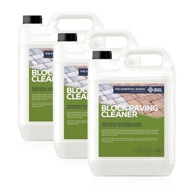 Stonecare4U Block Paving Cleaner (15L) - Easy Removal of Dirt, Moss ...