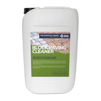 Stonecare4U Block Paving Cleaner (25L) - Easy Removal of Dirt, Moss ...
