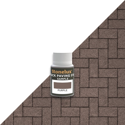 Stonelux Block Paving Stain - Purple - 75ml Sample