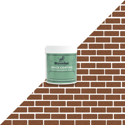 Stonelux Brick Coating - Brick Effect Paint - Light Red - 250ml