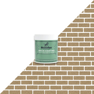 Stonelux Brick Coating - Brick Effect Paint - Medium Buff - 250ml