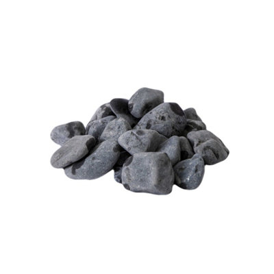 Stones4Gardens 30-60mm Black Basalt Pebbles Decorative Aggregates ...