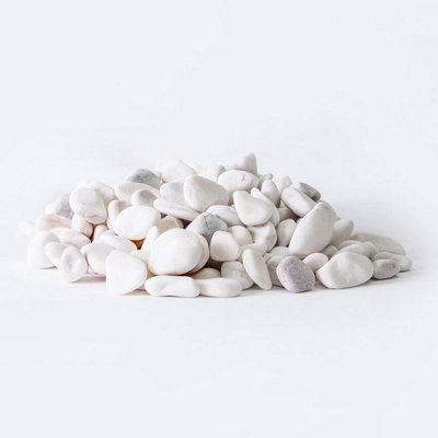 STONES4GARDENS 40-60MM PINK ROSE SPARKING PEBBLES DECORATIVE AGGREGATES ...