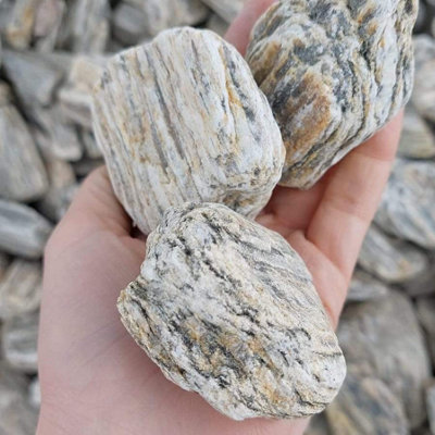 Stones4Gardens 50-100mm Maple Bark Gneiss Pebbles Decorative Stone ...