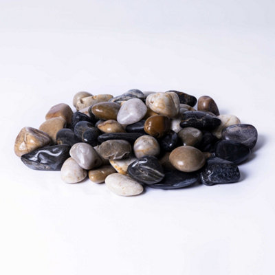 Stones4Gardens 50-80mm Silver Granite Balls Pebbles Decorative ...