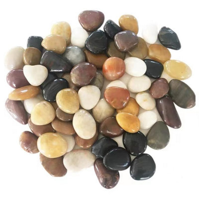 Stones4Gardens 50-80mm Silver Granite Balls Pebbles Decorative ...
