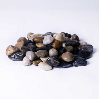 Stones4Gardens 50-80mm Silver Granite Balls Pebbles Decorative ...