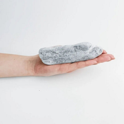 Stones4Gardens 60/100mm Grey Angel Pebbles Marble Decorative Stones ...