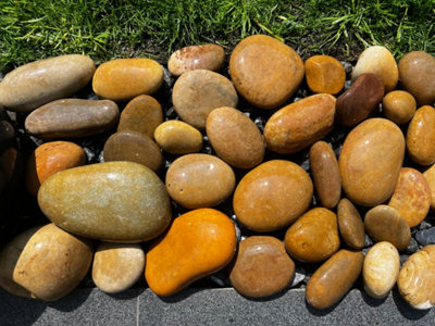 Stones4Gardens 80-130mm Porto Pebbles Decorative Aggregates 20kg Polybag