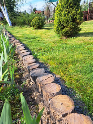 Stonewood Tree Log Brown Paving Edging (40pcs, 14.6Lm)
