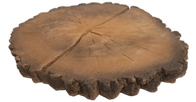 Stonewood Tree Stump Brown Stepping Stone with Bark (Pack of 10)