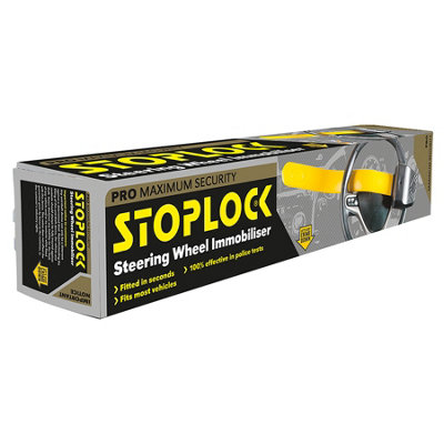 Stoplock Pro Steering Wheel Lock Professional Security for Car, Van ...