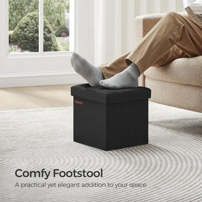 Storage Bench Ottoman, Bedroom Footrest, Compact Seating with Hidden ...
