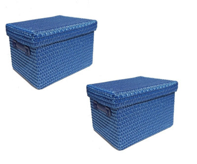 Storage Box Basket Cardboard Polyester Kids Bedroom Baby Organiser With ...
