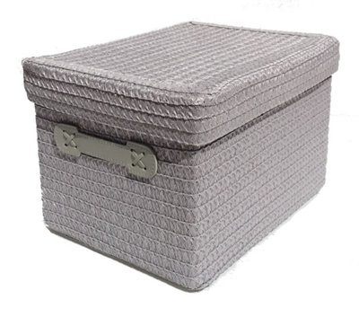 Storage Box Basket Cardboard Polyester Kids Bedroom Baby Organiser With ...
