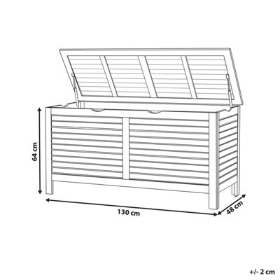 Storage Box Light Wood RIVIERA